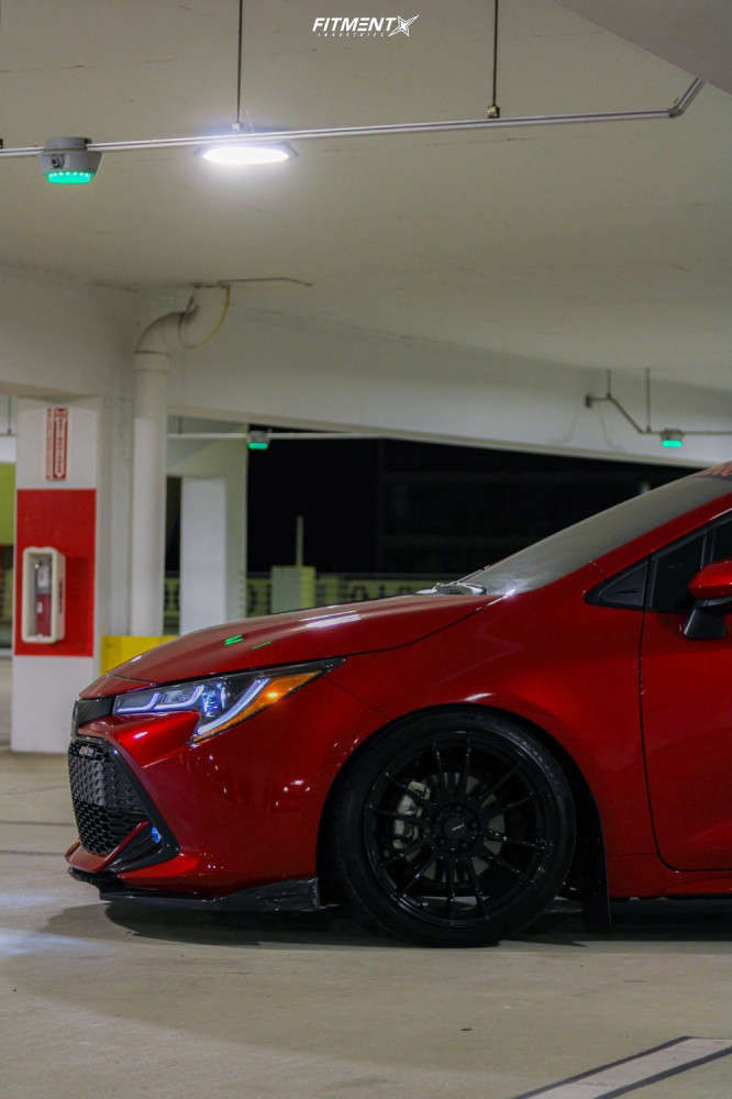 2021 Toyota Corolla SE with 18x9.5 AVID1 AV20 and Federal 225x35 on ...