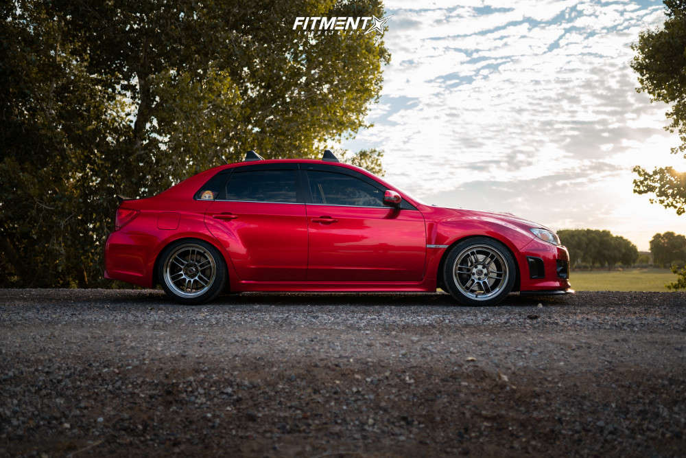 2014 Subaru WRX STI Base with 18x9.5 Enkei Rpf1 and Firestone 255x35 on ...