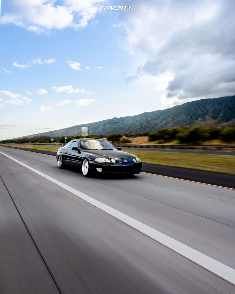 1993 Lexus SC300 Base with 18x9 Work Euroline and Nexen 215x40 on Air ...