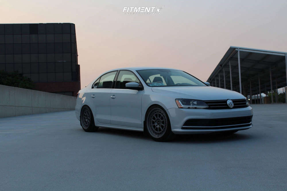 2017 Volkswagen Jetta S with 18x8.5 Revolve Apvd No 0119 and Yokohama ...