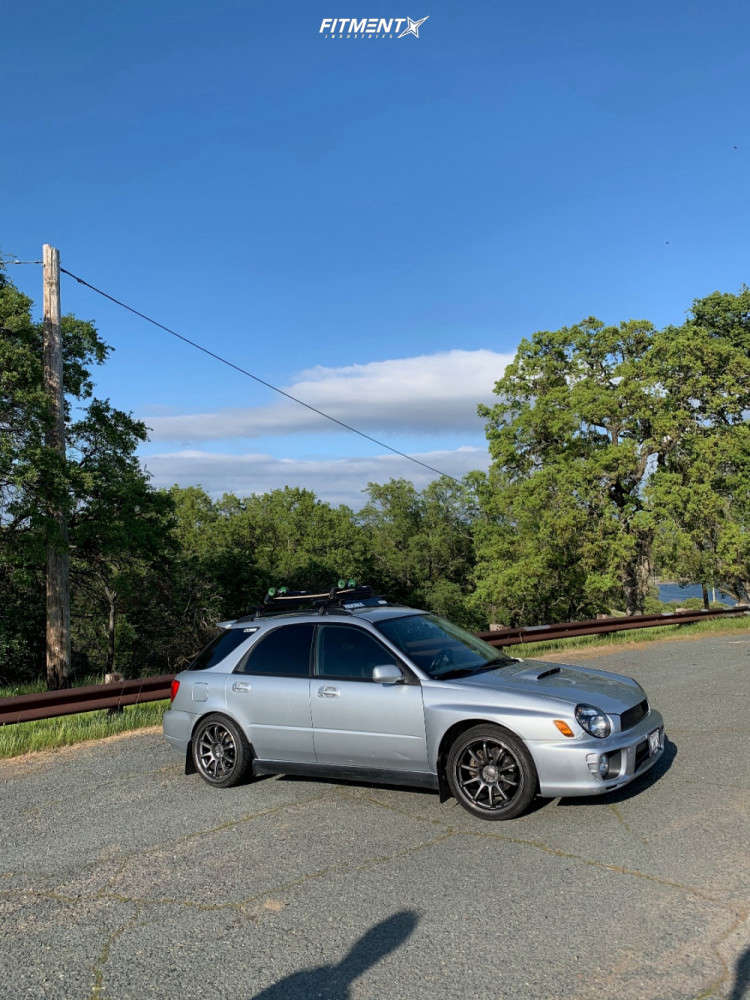 2002 Subaru WRX WRX with 18x9.5 Bavar Racing Bvr02 and Federal 245x35 ...