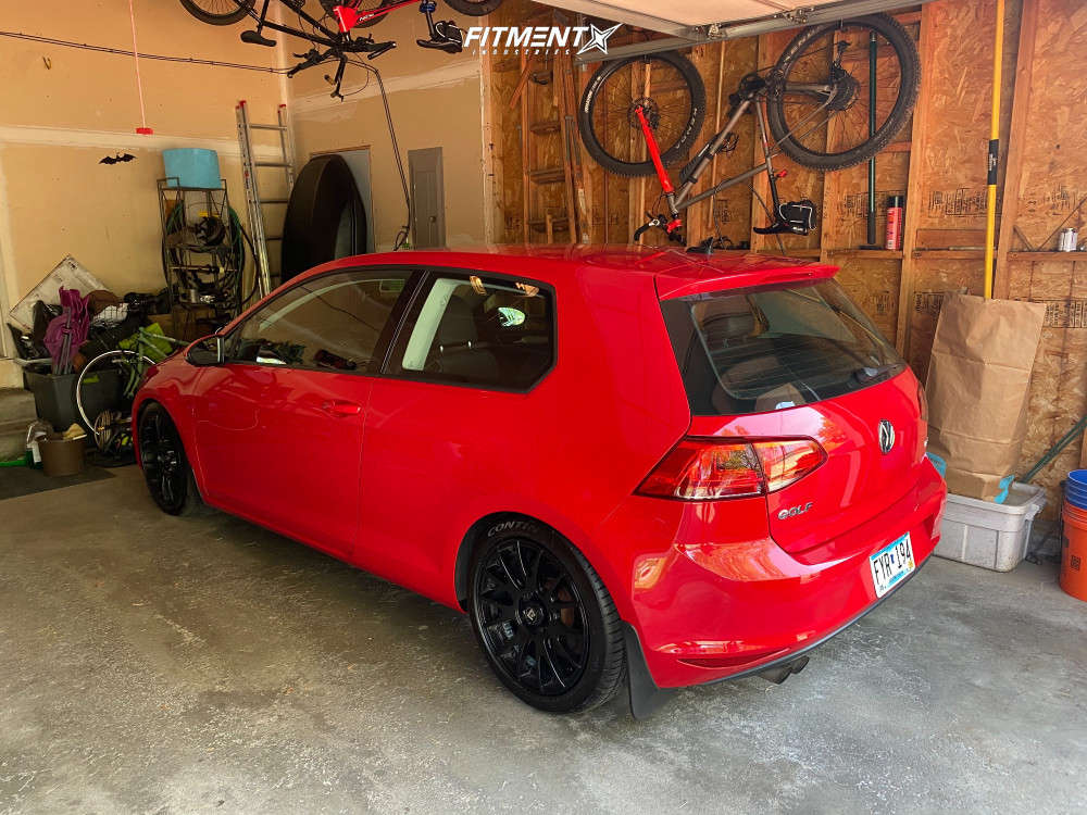 2015 Volkswagen Golf S with 17x8 Motegi Mr118 and Continental 225x45 on ...