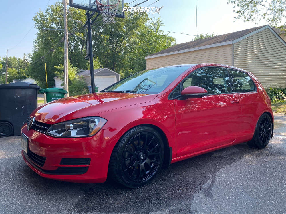 2015 Volkswagen Golf S with 17x8 Motegi Mr118 and Continental 225x45 on ...