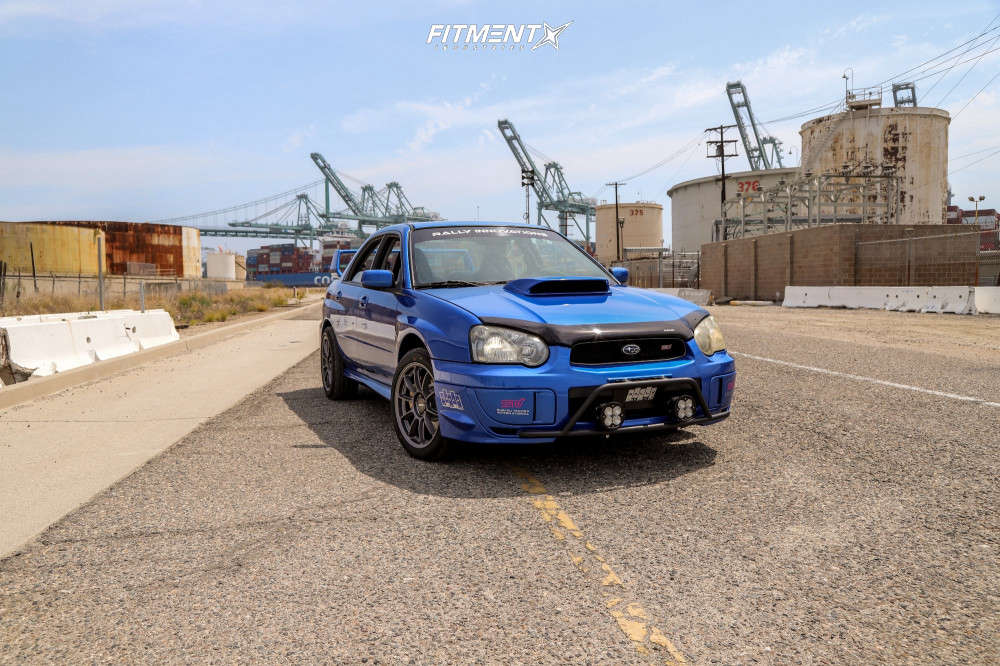 2004 Subaru WRX STI Base with 17x8 Drifz 317SG and Yokohama 225x40 on ...
