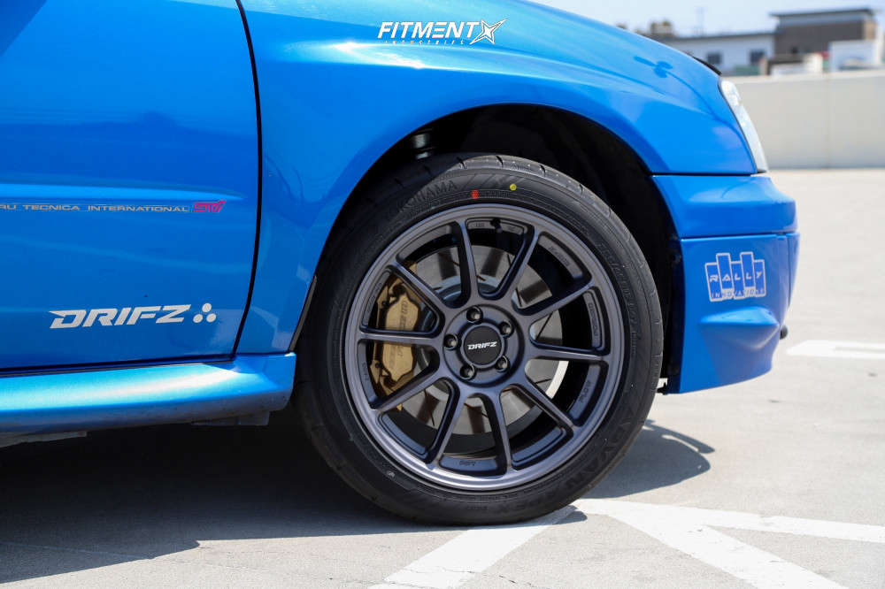 2004 Subaru WRX STI Base with 17x8 Drifz 317SG and Yokohama 225x40 on ...