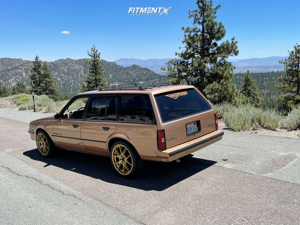 1988 Pontiac Sunbird SE with 18x8 Sparco Podio and Bridgestone 225x40 ...
