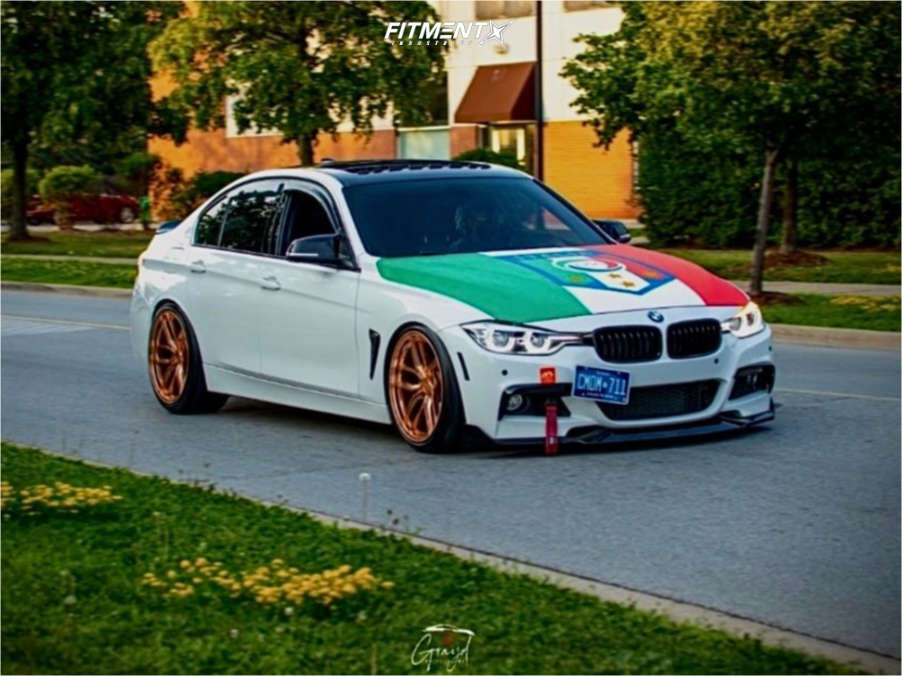 2017 BMW 330i Base with 19x9.5 Stance Sf-03 and Firestone 225x35 on ...