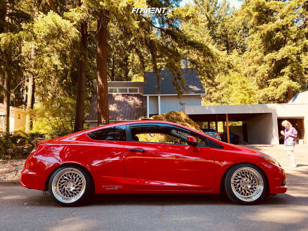 2012 Honda Civic Si with 18x9.5 Aodhan Ds03 and General 225x40 on ...