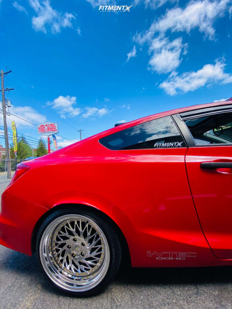 2012 Honda Civic Si with 18x9.5 Aodhan Ds03 and General 225x40 on ...