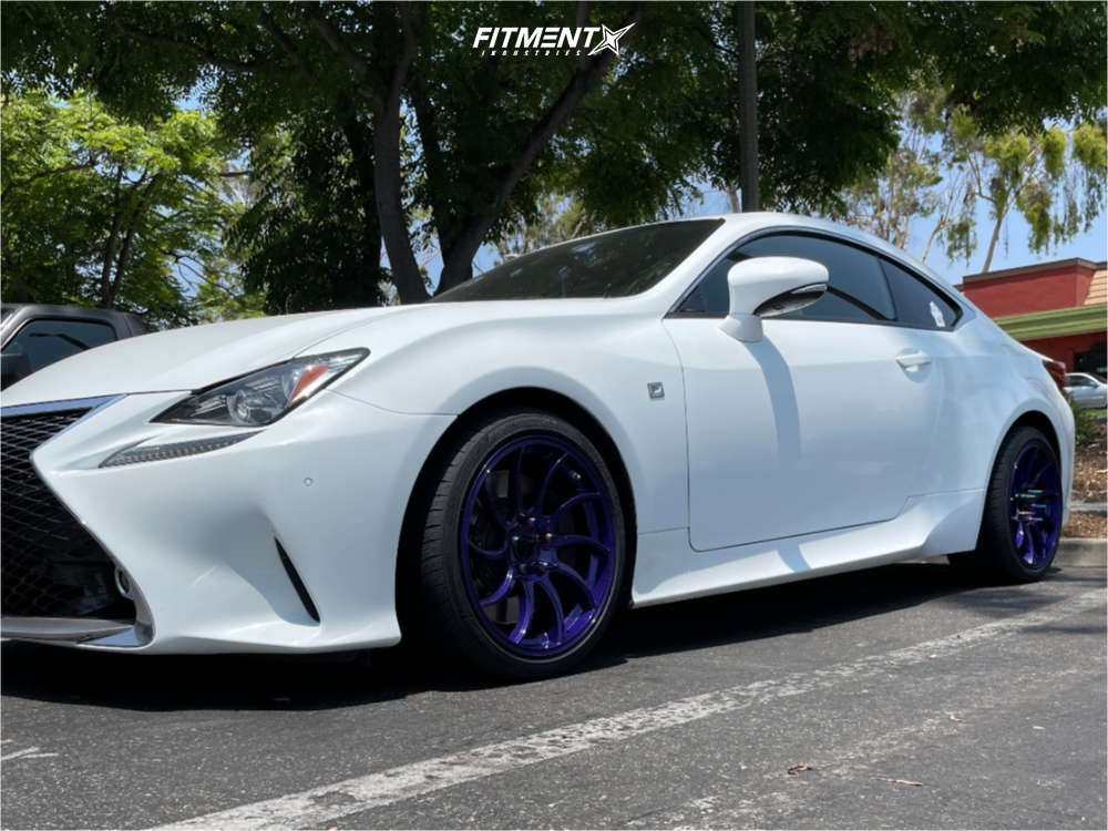 2015 Lexus RC350 F Sport with 18x9.5 Anovia Night and Vercelli 255x35 ...