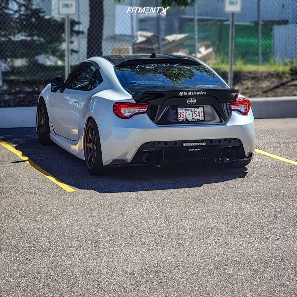 2013 Scion FR-S Base with 18x9.5 Gram Lights 57dr and Firestone 245x35 ...