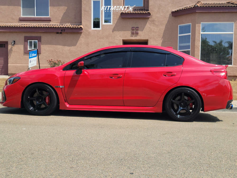 2020 Subaru WRX Sport with 18x9.5 Enkei Ts-5 and Hankook 265x35 on Coilovers | 1791754 | Fitment ...
