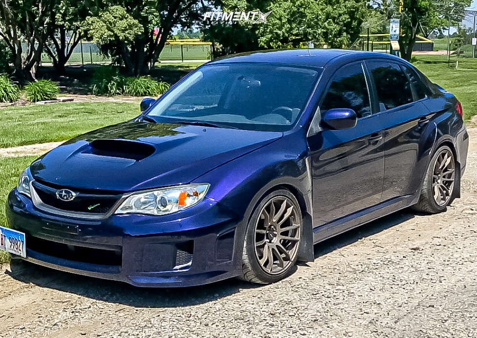 2013 Subaru WRX Base with 18x9.5 AVID1 AV20 and Federal 235x40 on Coilovers | 1792058 | Fitment ...