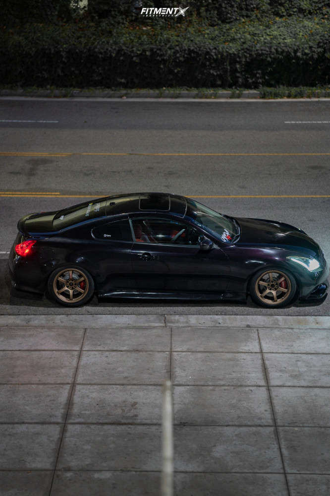 2011 INFINITI G37 IPL with 18x9.5 Rays Engineering 57dr and Continental ...
