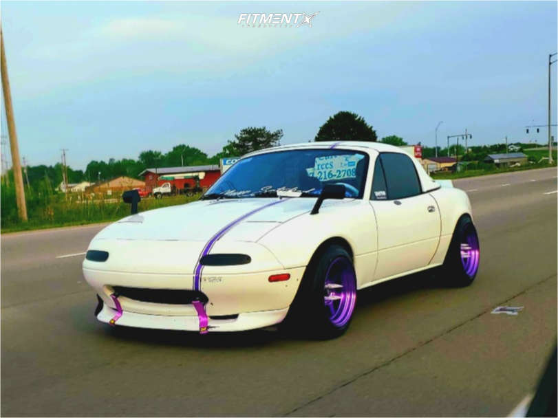 1991 Mazda Miata Base with 15x8 MST Time Attack and Nankang 185x65 on ...