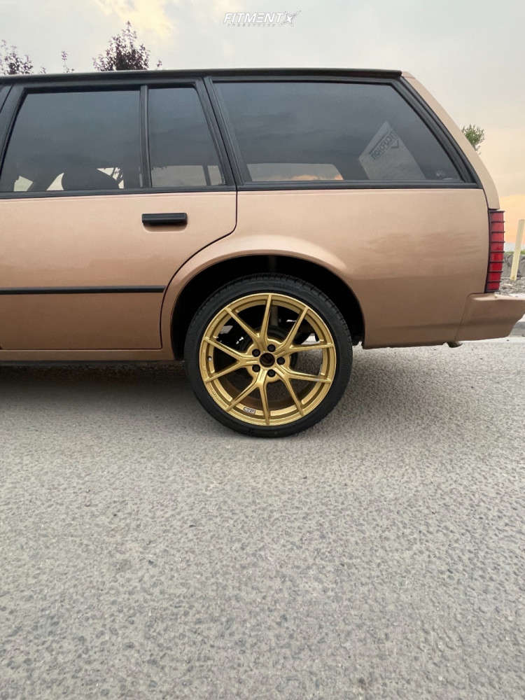 1988 Pontiac Sunbird SE with 18x8 Sparco Podio and Bridgestone 225x40 ...