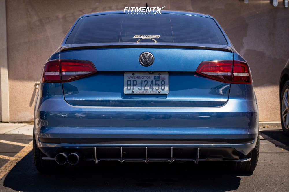 2016 Volkswagen Jetta S with 18x8.5 Rotiform Cvt and Nankang 225x35 on ...