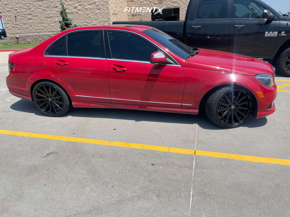 2009 Mercedes-Benz C300 Sport with 19x8.5 MRR Hr9 and Continental ...