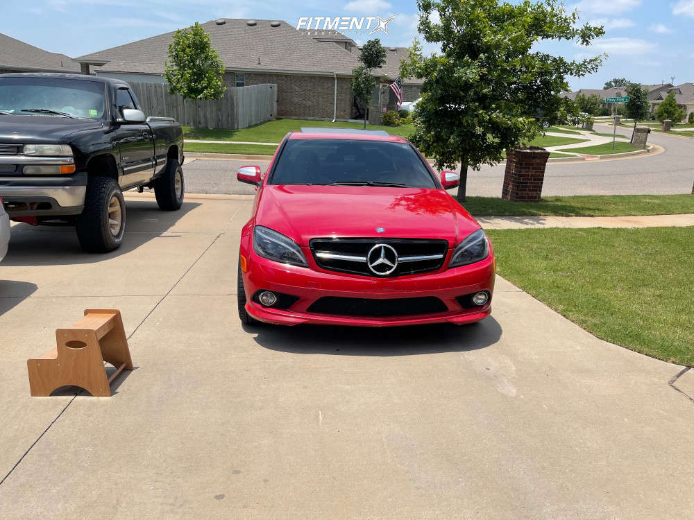 2009 Mercedes-Benz C300 Sport with 19x8.5 MRR Hr9 and Continental ...