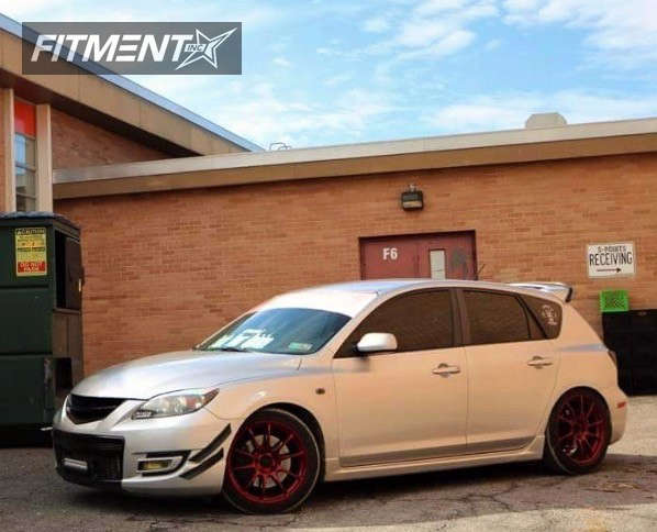 2007 Mazda 3 Mazdaspeed with 17x8.5 Advan RZ and Nexen 225x45 on ...