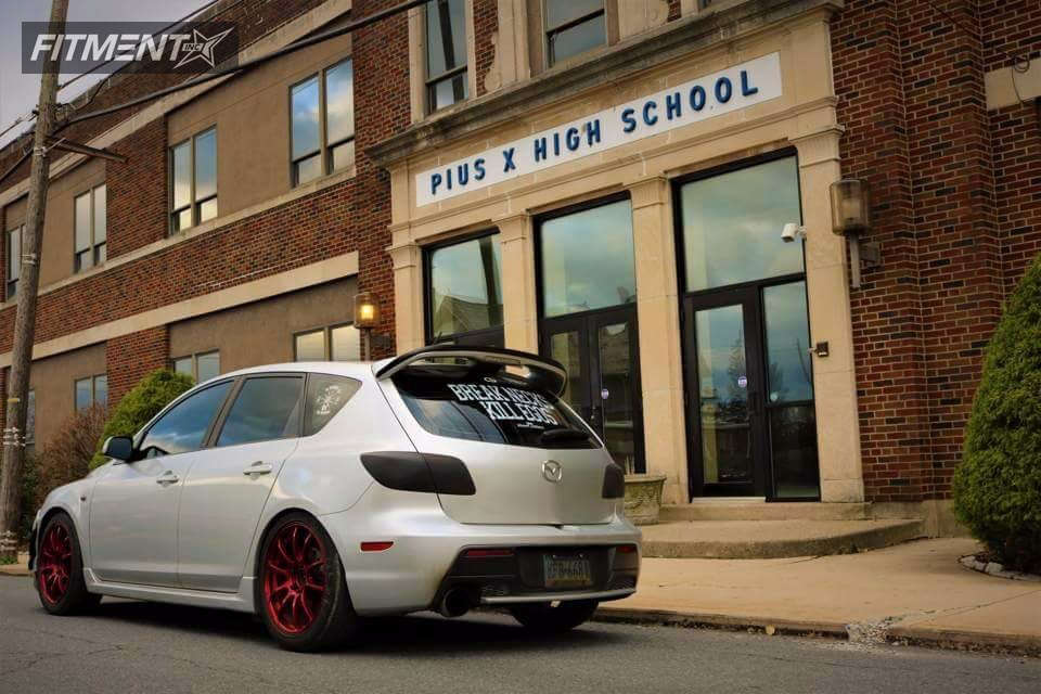 2007 Mazda 3 Mazdaspeed with 17x8.5 Advan RZ and Nexen 225x45 on ...