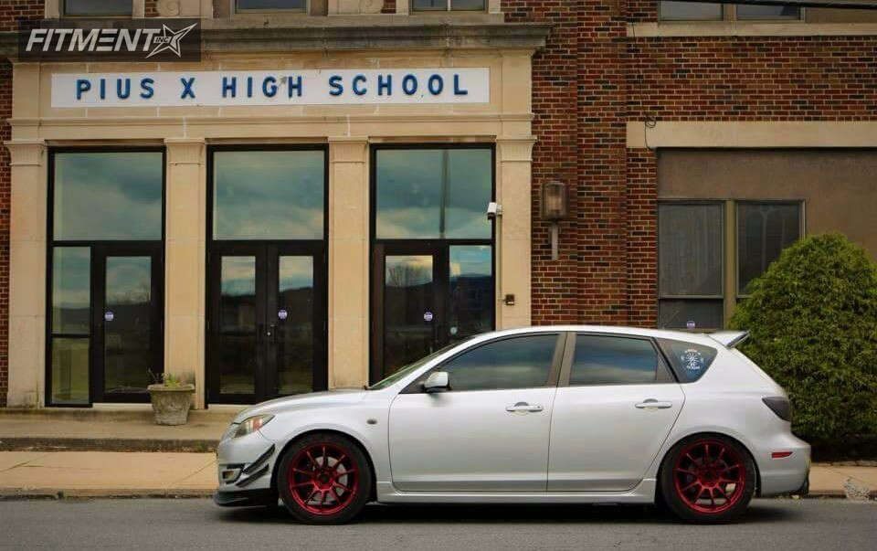 2007 Mazda 3 Mazdaspeed with 17x8.5 Advan RZ and Nexen 225x45 on ...