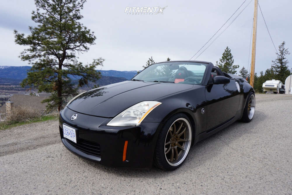 2003 Nissan 350Z Touring with 19x9.5 Aodhan Ds02 and Nitto 235x35 on ...