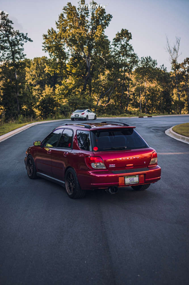 2002 Subaru WRX WRX with 17x9 Enkei Rpf1 and Firestone 245x40 on Coilovers | 1796022 | Fitment ...