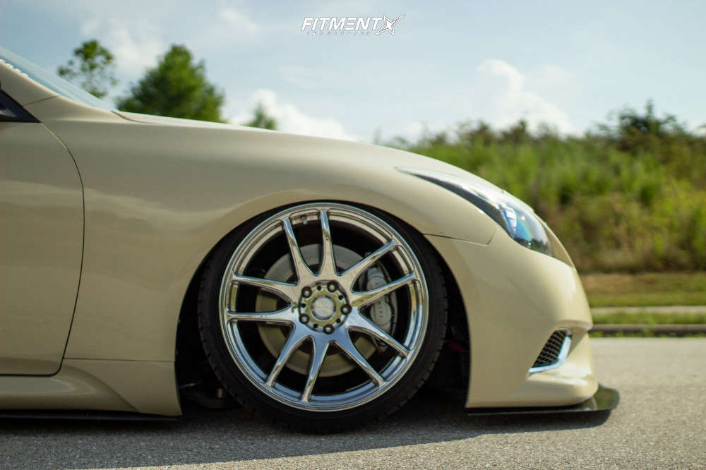 2008 INFINITI G37 Sport with 19x9.5 ESR Sr08 and Michelin 225x35 on Air ...