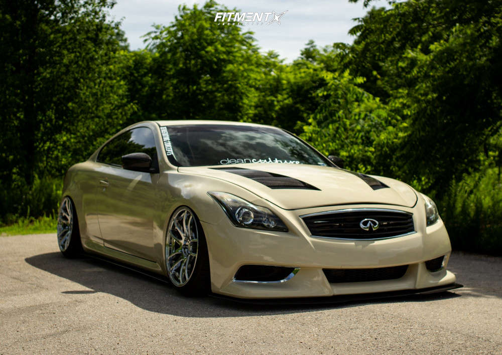 2008 INFINITI G37 Sport with 19x9.5 ESR Sr08 and Michelin 225x35 on Air ...