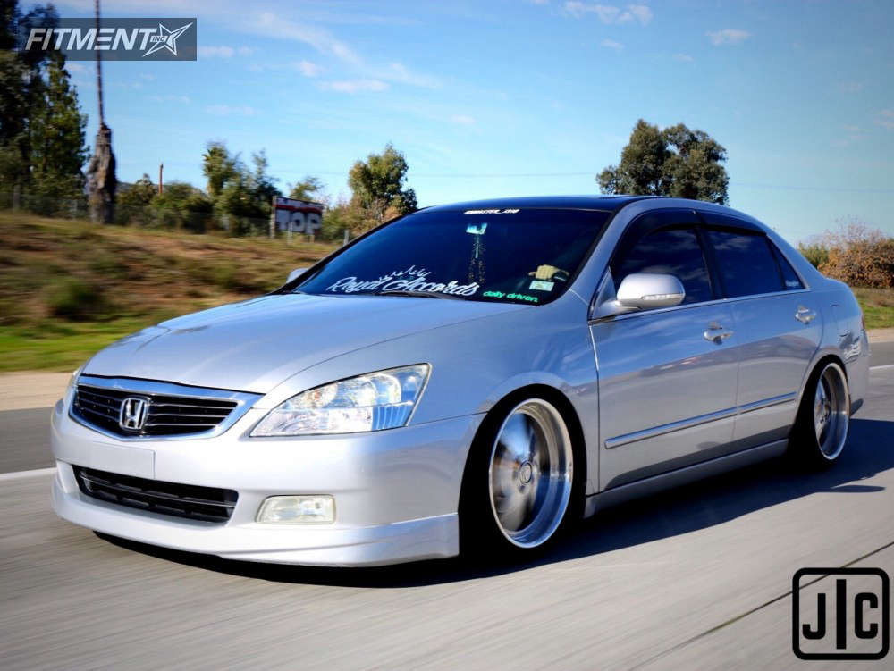 2006 Honda Accord LX with 18x8.5 Work Equip E05 and Nitto 215x40 on ...