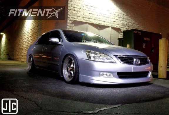 2006 Honda Accord LX with 18x8.5 Work Equip E05 and Nitto 215x40 on ...