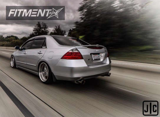 2006 Honda Accord LX with 18x8.5 Work Equip E05 and Nitto 215x40 on ...