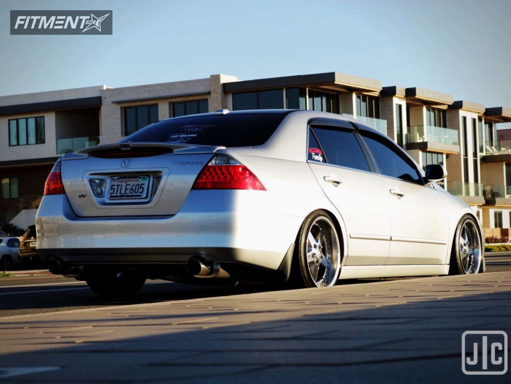 2006 Honda Accord LX with 18x8.5 Work Equip E05 and Nitto 215x40 on ...
