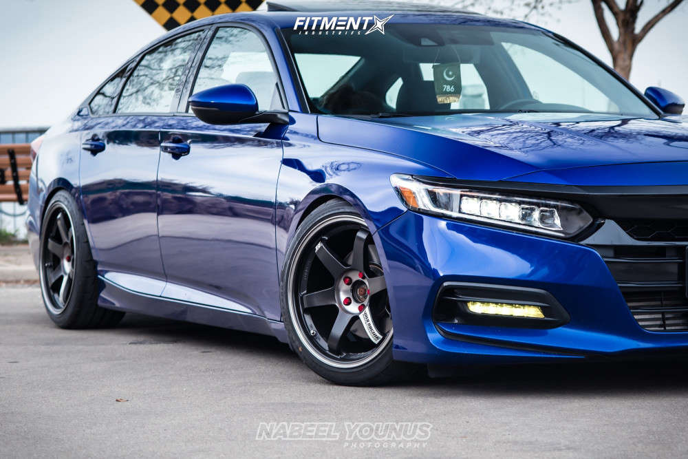 2018 Honda Accord Sport with 18x10 Rays Engineering Te37 and Firestone ...