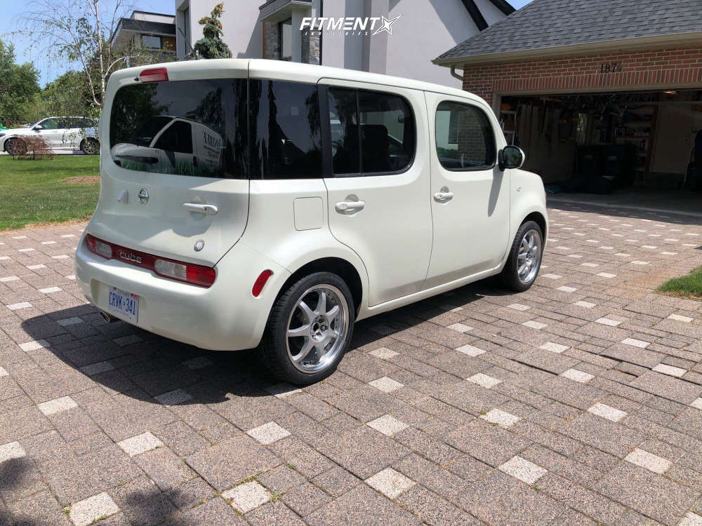 2010 Nissan Cube SL with 17x7 Motegi Racing FF7 and Continental 215x45 ...