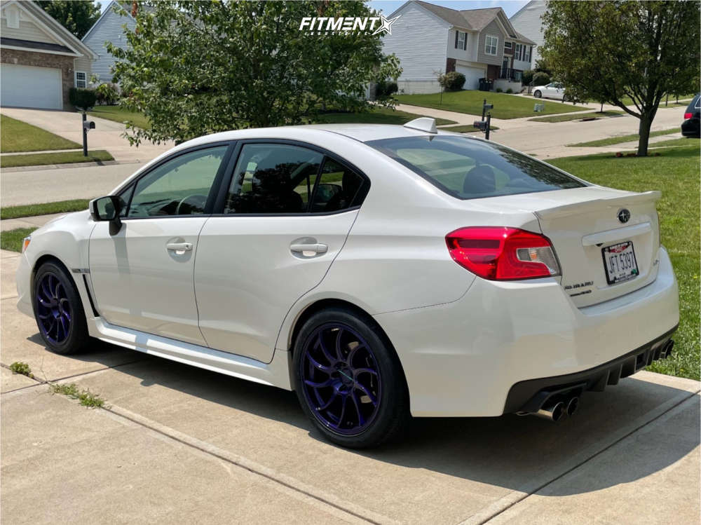 2020 Subaru WRX Base with 18x8.5 Anovia Night and Nitto 245x40 on Stock ...
