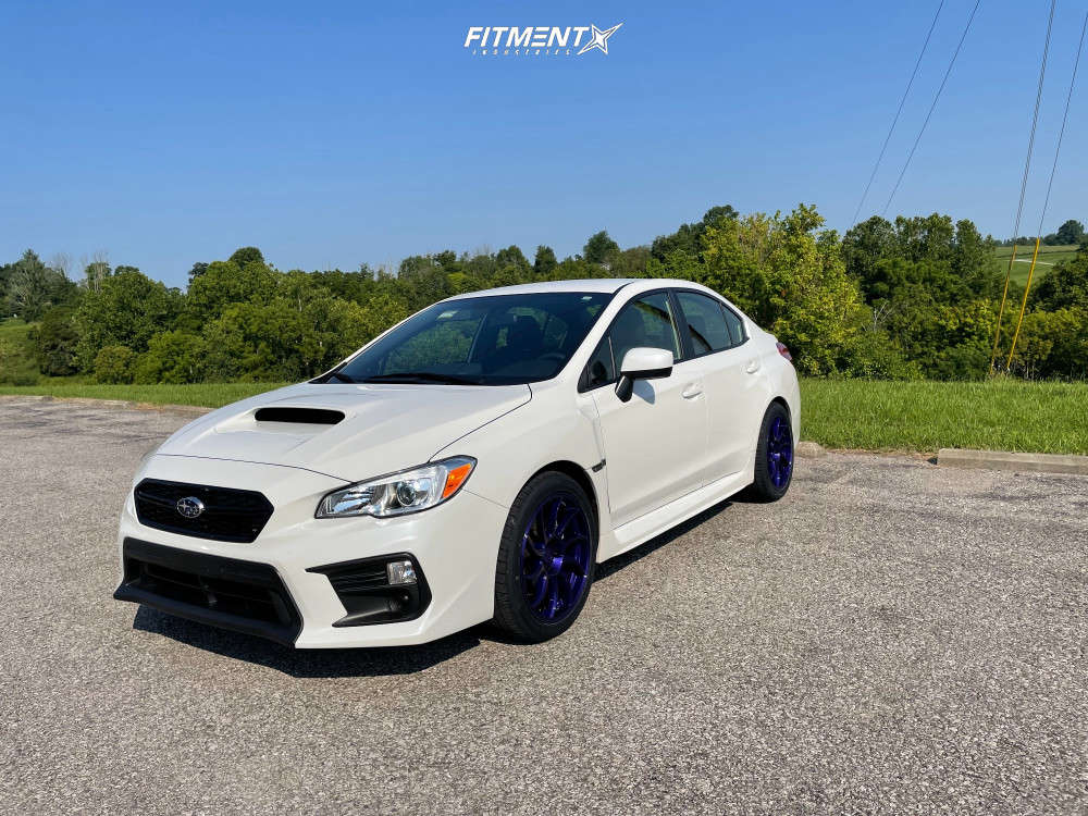 2020 Subaru WRX Base with 18x8.5 Anovia Night and Nitto 245x40 on Stock ...