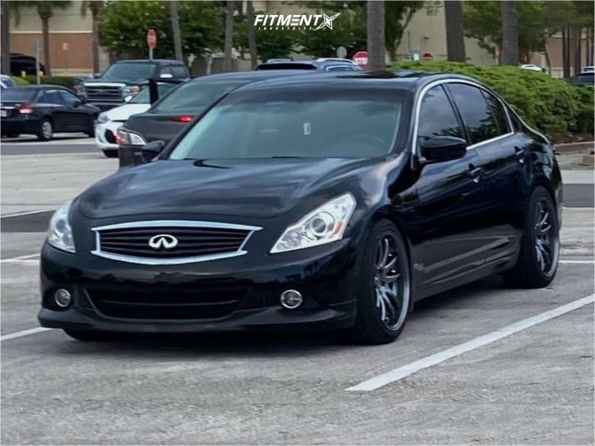 2013 INFINITI G37 Journey with 19x9.5 Aodhan Ds02 and Yokohama 245x40 ...
