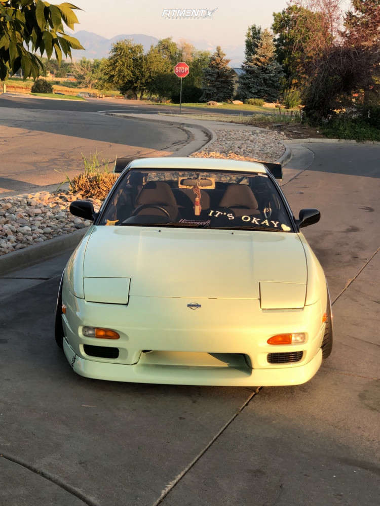 1993 Nissan 240SX Base with 18x9.5 SevenK Nika-s and Federal 225x35 on ...