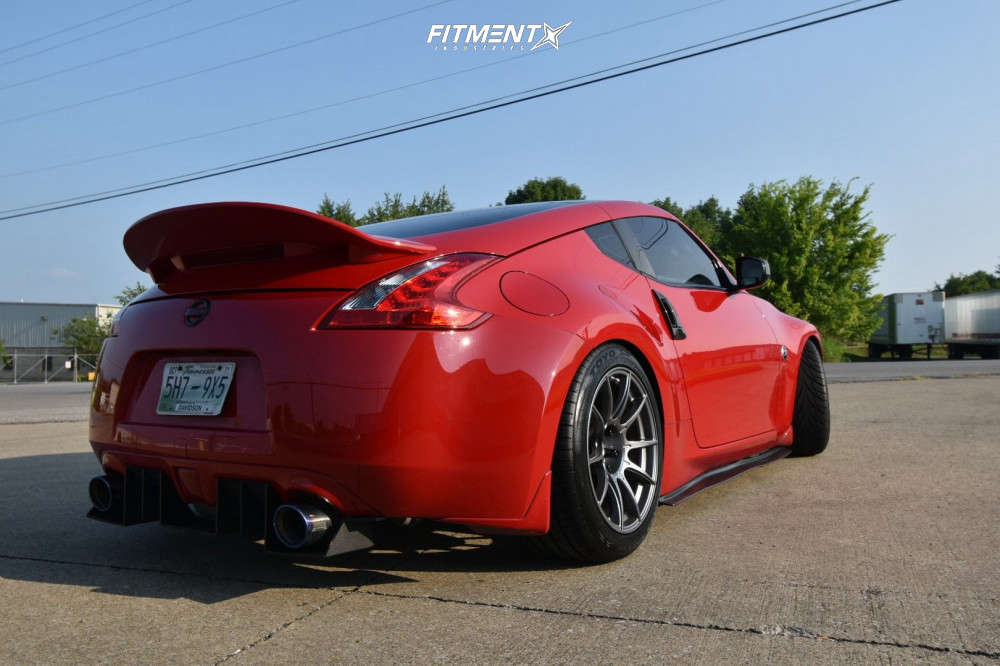 2015 Nissan 370Z Base with 18x9.5 SSR Gtx01 and Federal 245x45 on ...