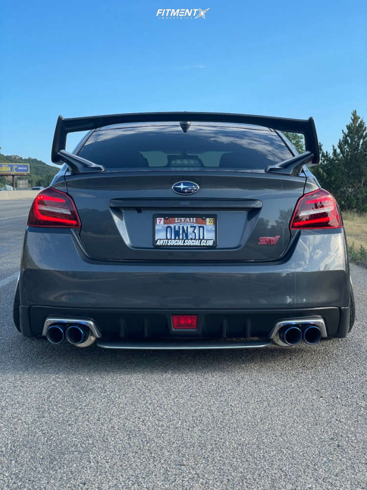2020 Subaru WRX STI Base with 18x10 GMR Vx-6 and Accelera 215x35 on Air ...