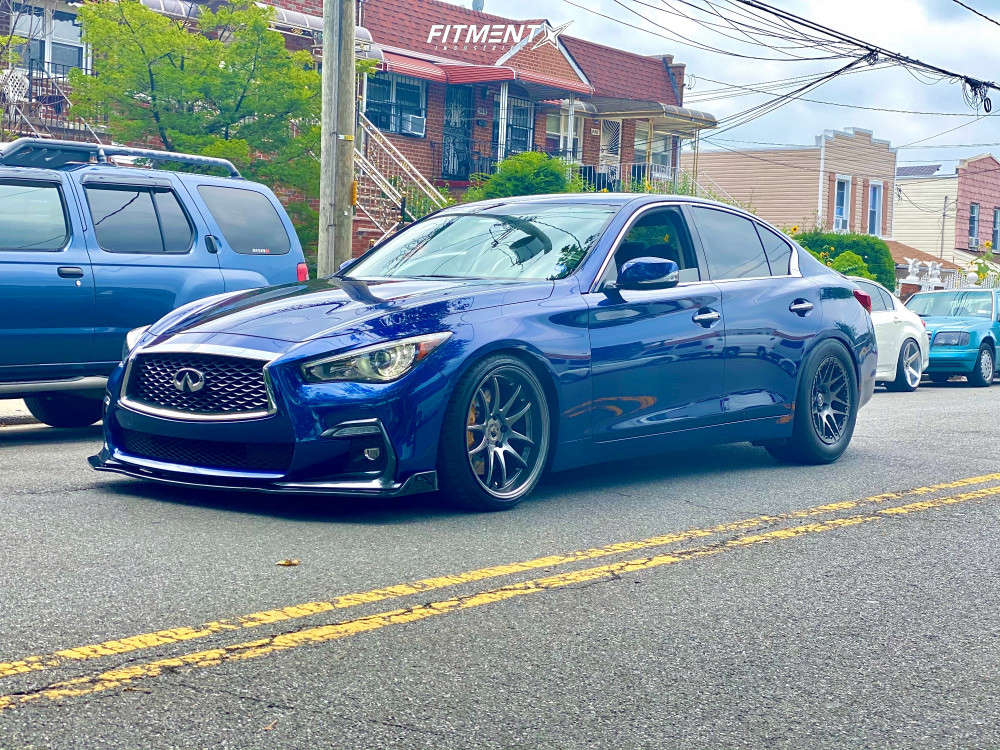 2018 INFINITI Q50 Sport with 19x9.5 Aodhan Ds02 and Achilles 235x35 on ...