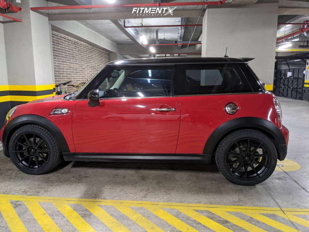 2013 Mini Cooper S with 17x8 Advanti Racing Storm S1 and Maxxis 215x45 ...