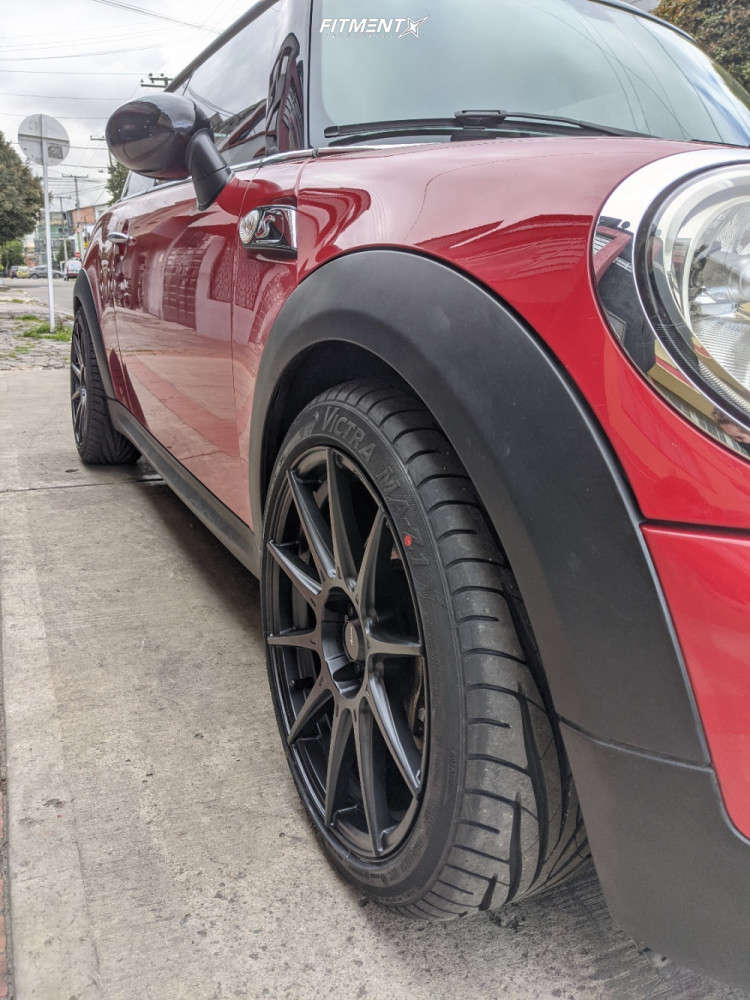 2013 Mini Cooper S with 17x8 Advanti Racing Storm S1 and Maxxis 215x45 ...
