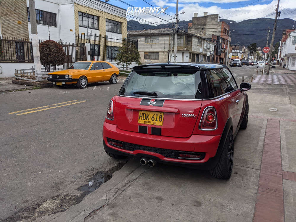 2013 Mini Cooper S with 17x8 Advanti Racing Storm S1 and Maxxis 215x45 ...