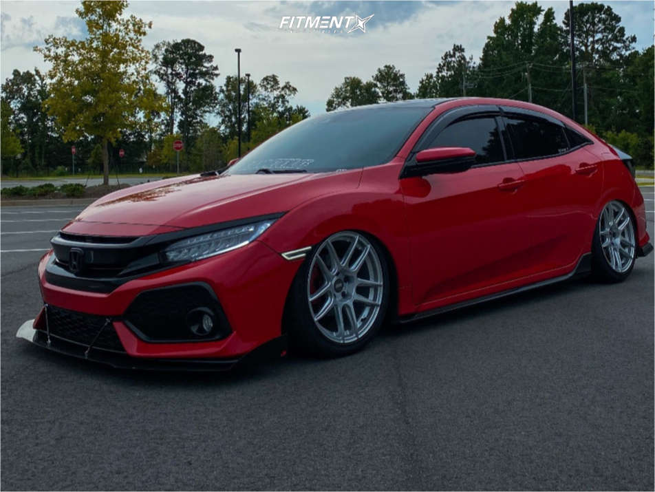 2017 Honda Civic Sport Touring with 18x8.5 ESR Cs8 and Continental ...