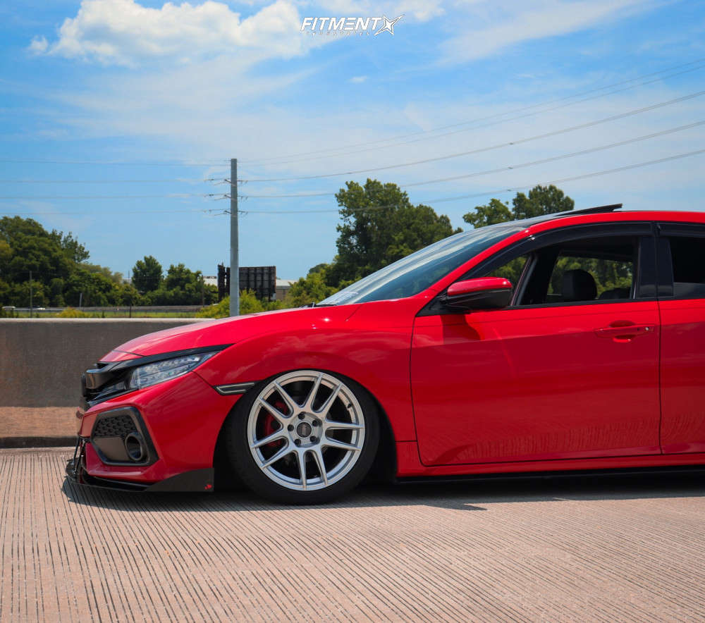 2017 Honda Civic Sport Touring with 18x8.5 ESR Cs8 and Continental ...