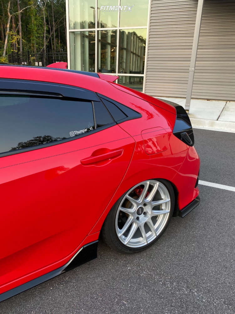 2017 Honda Civic Sport Touring with 18x8.5 ESR Cs8 and Continental ...