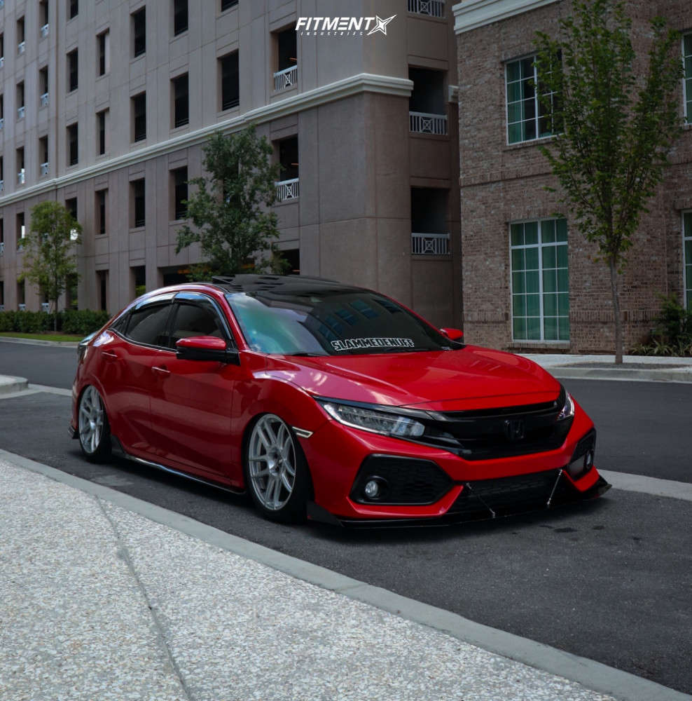 2017 Honda Civic Sport Touring with 18x8.5 ESR Cs8 and Continental ...